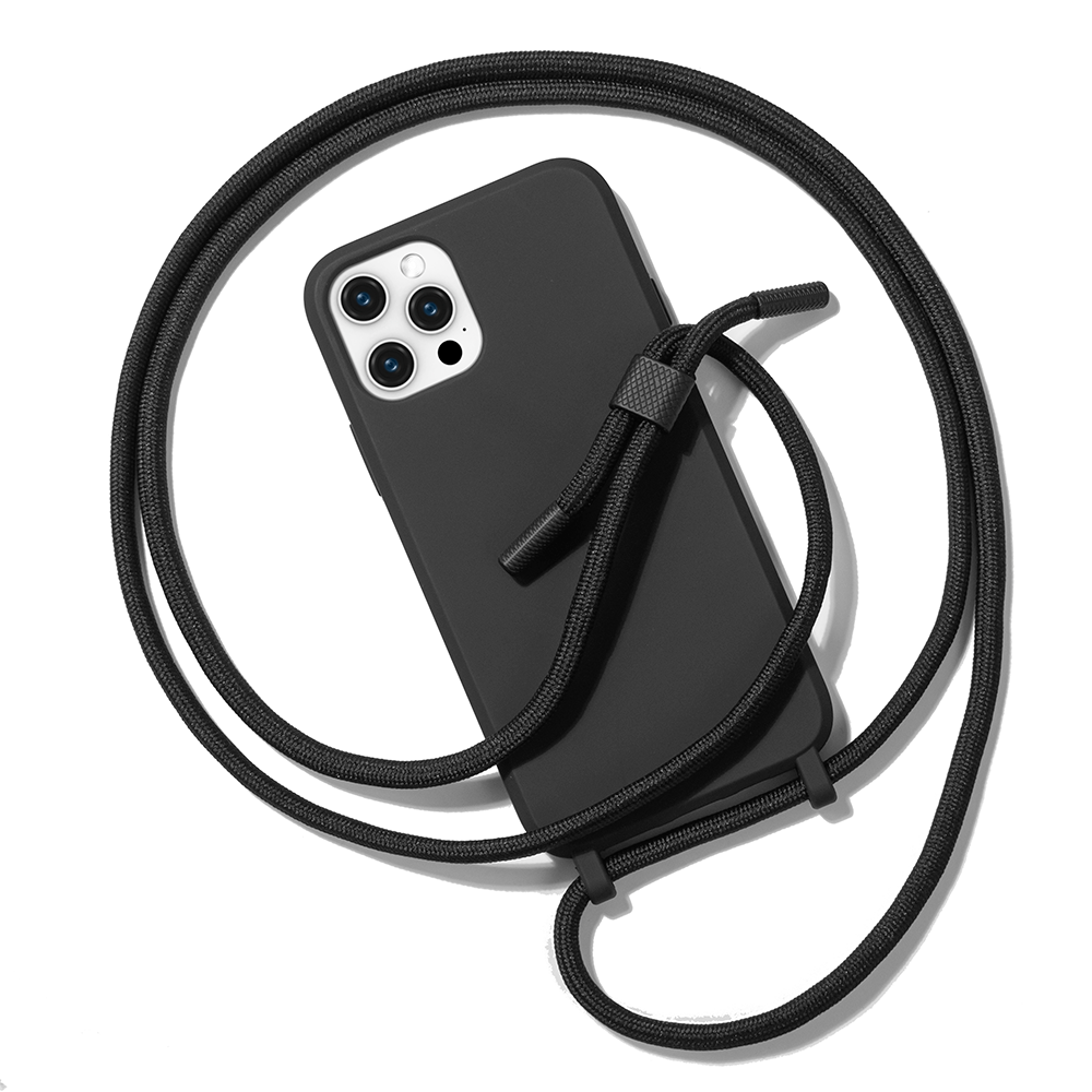 Crossbody Phone Case for iPhone - Black – Phone Loops